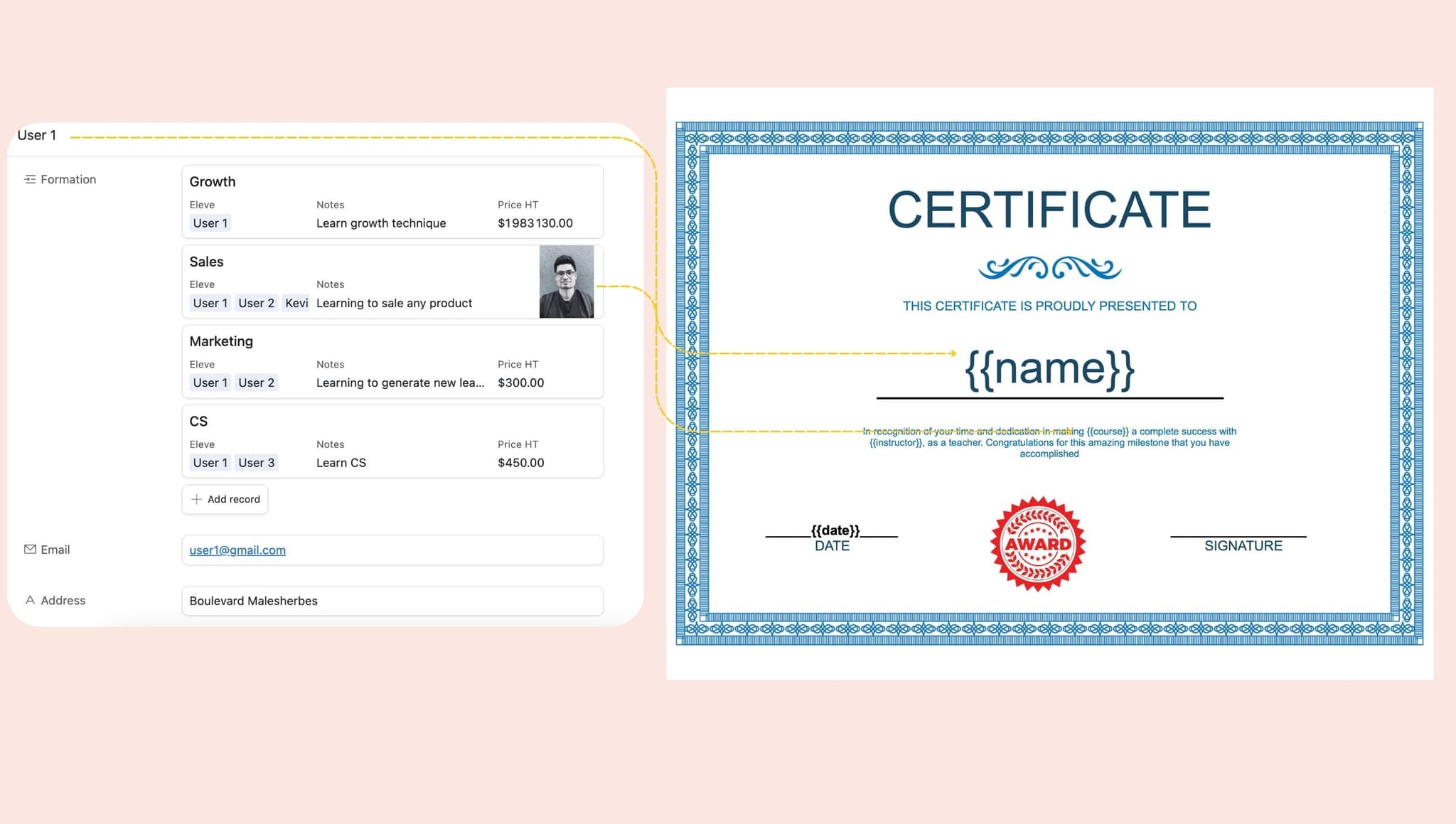 Generate PDF from Airtable Data